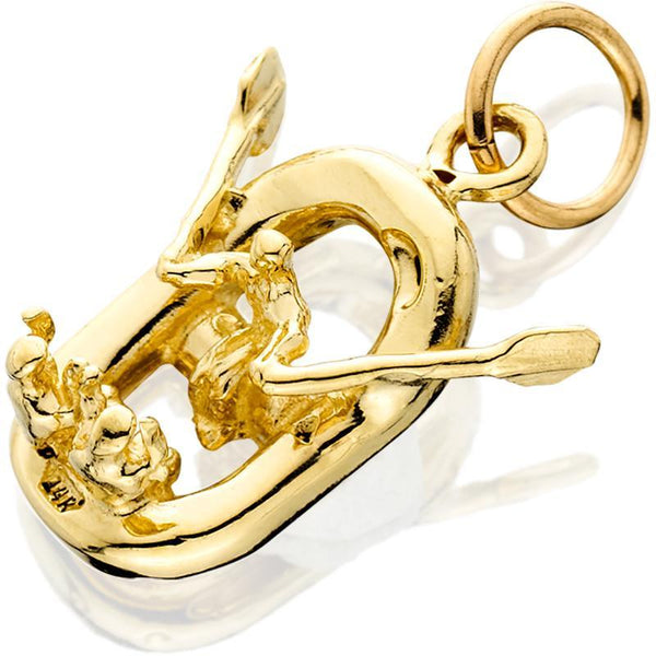 Raft Charm w/People ~ Open Bottom – Hines Goldsmiths